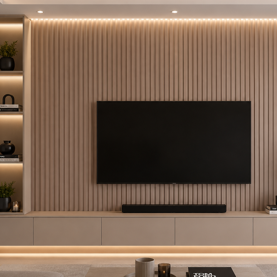 Trio Wall Panel Taupe 2.4x114 mm
