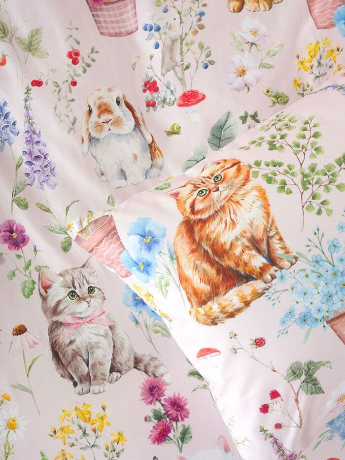Linen House Woodland Whiskers Pink Duvet Cover Set – MHC World