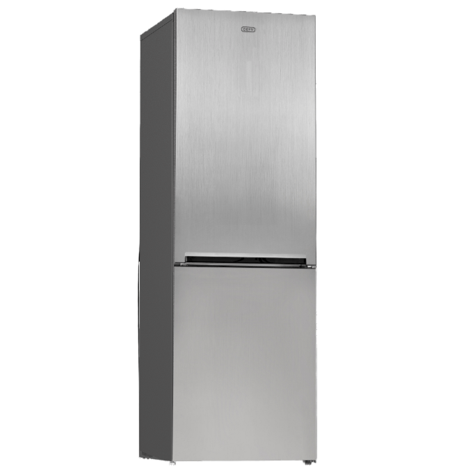 Defy 60cm Fridge/Freezer Naturelight Brushed stainless steel DAC674 ...