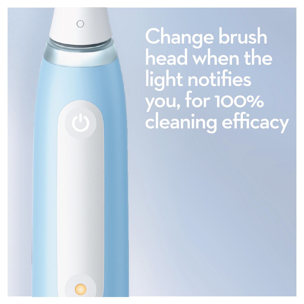 Oral-B iO Series 3 Rechargeable Electric Toothbrush, 3 Smart Modes Blu